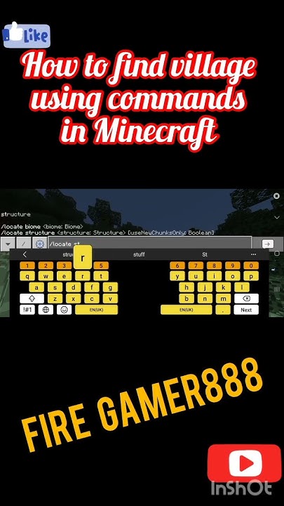 How to find structure in Minecraft PE using commands #subscribe #minecraft #fire gamer888 - YouTube