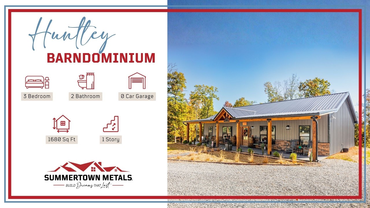 Turnkey Huntley Barndominium | 1,680 sq ft | 3 Bed | 2 Bath Home - YouTube