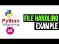 File Handling in Python Programming Language | Amulya's Academy