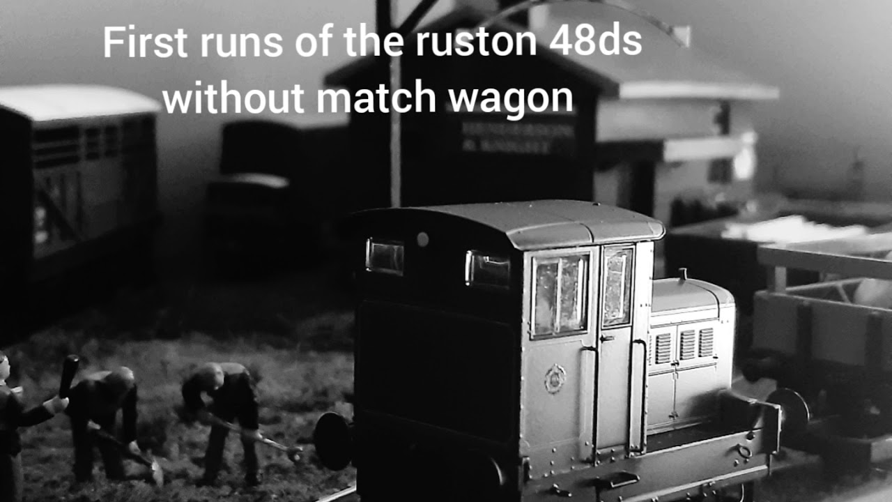 First runs of the hornby Ruston 48ds without match wagon - YouTube