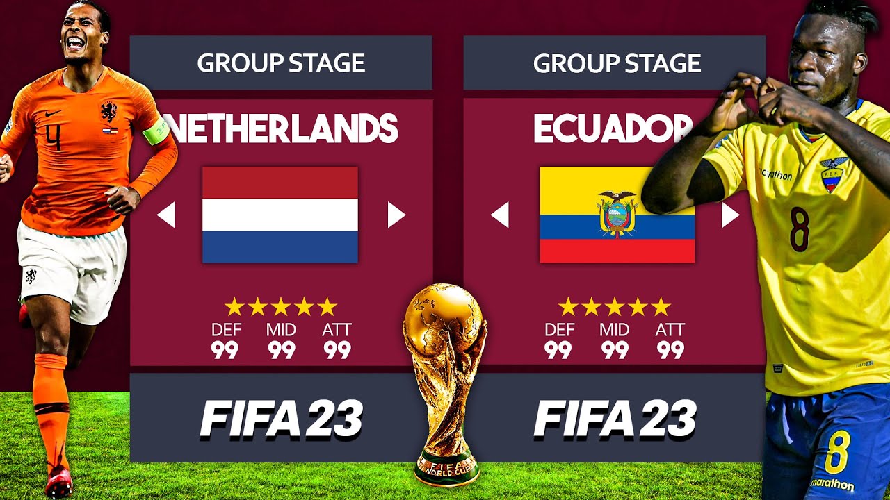 FIFA 23 - Netherlands vs Ecuador - FIFA World Cup 2022 Group Stage ...