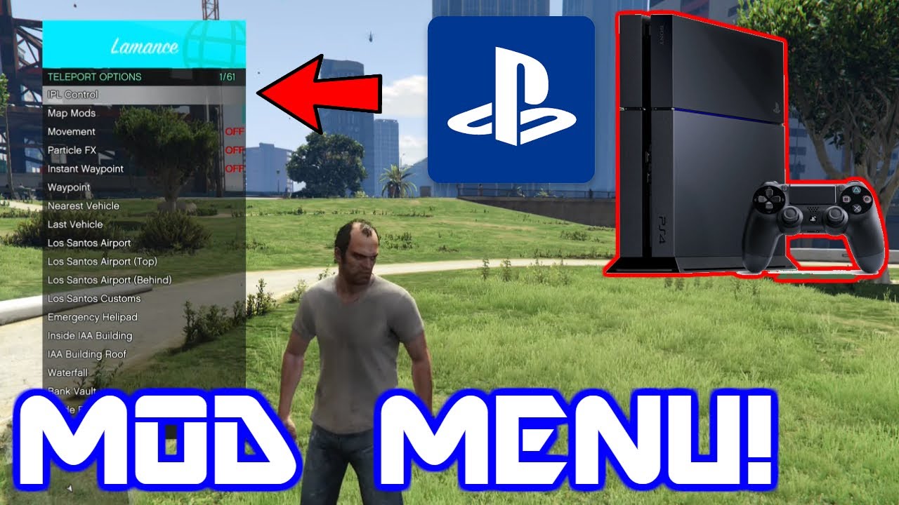 GTA 5 - PS4 MOD MENU *SHOW CASE* - YouTube