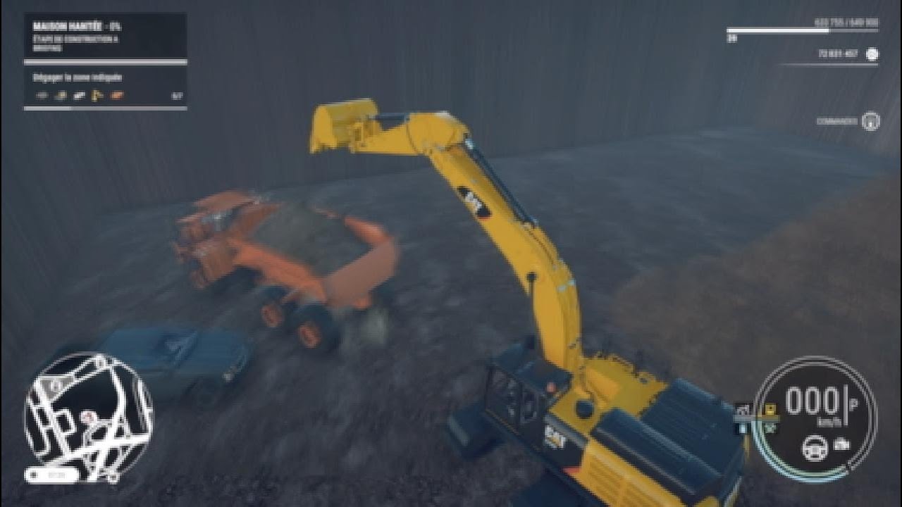 Construction simulator 22 épisode 52 défi creuser un grand trou fin map ...