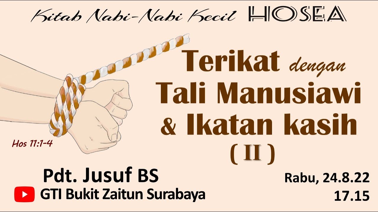 24 08 2022 Khotbah Ibadah Rabu Oleh Pdt Jusuf Bs Youtube