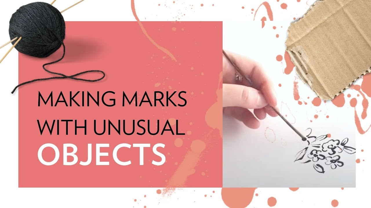 MAKING MARKS WITH UNUSUAL OBJECTS | SURFACE PATTERN DESIGN - YouTube