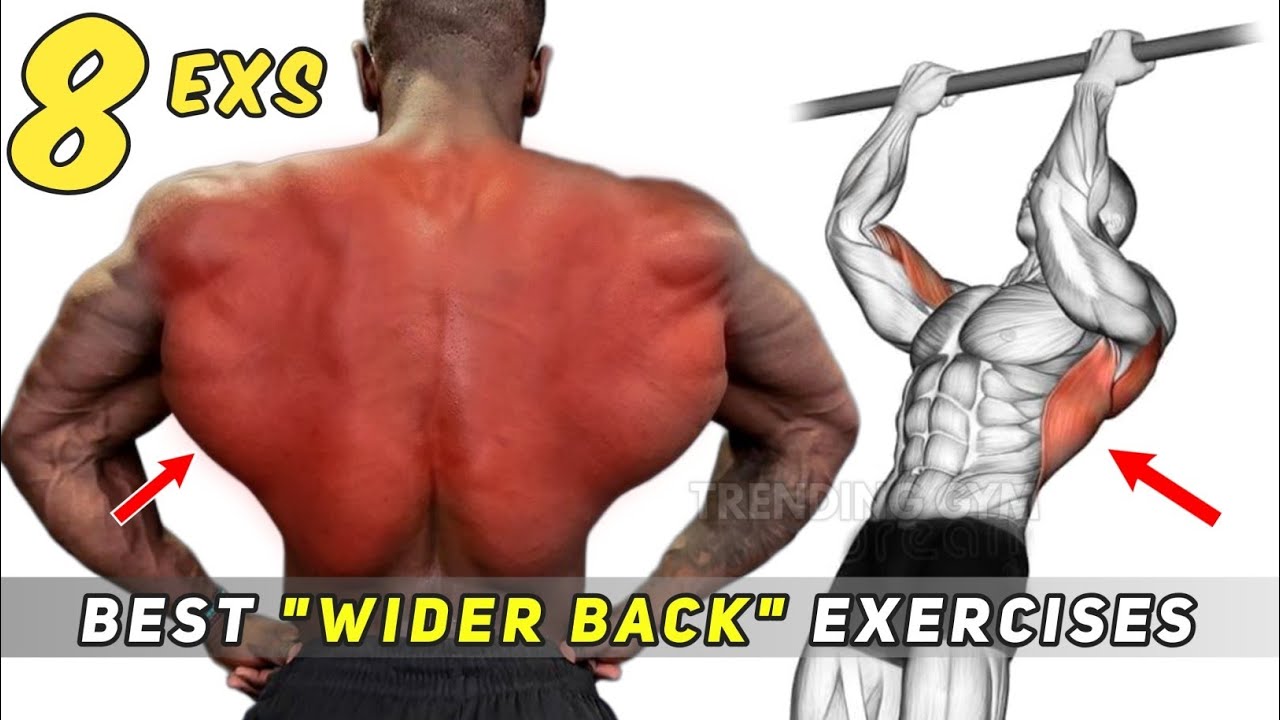 8 Super Effective Wider BACK Workouts Routine - Back Exercises - YouTube