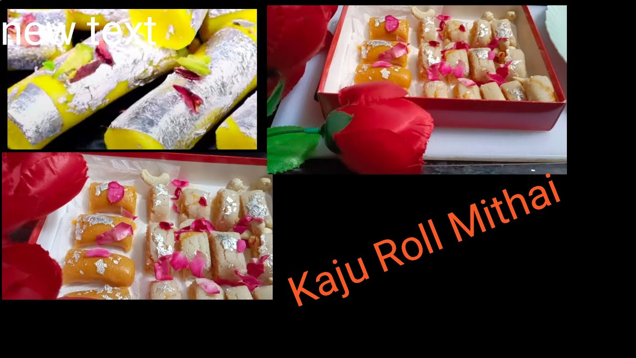 Kaju Kesar Roll Mithai Recipe yummy 😋🤤 - YouTube