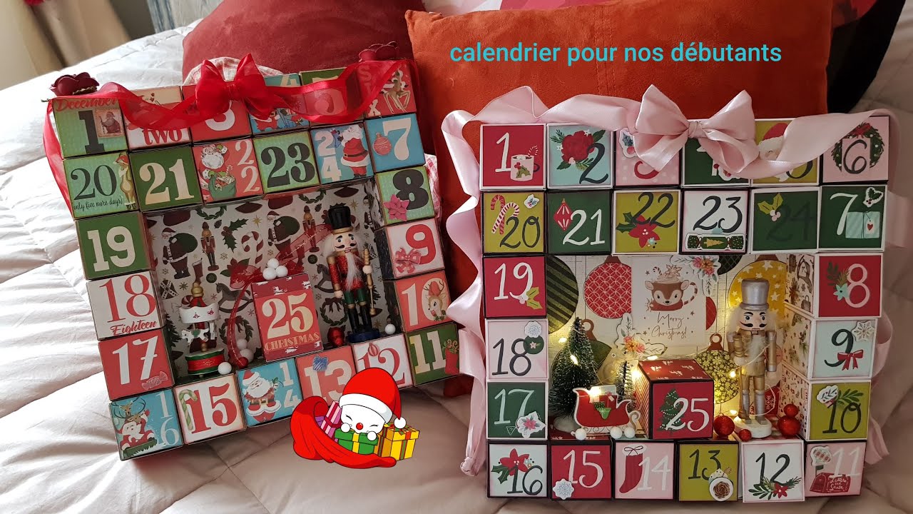 calendrier de l'avent TUTOS facile avec un effet cratifiant🎁⛄🎄☃️ - YouTube