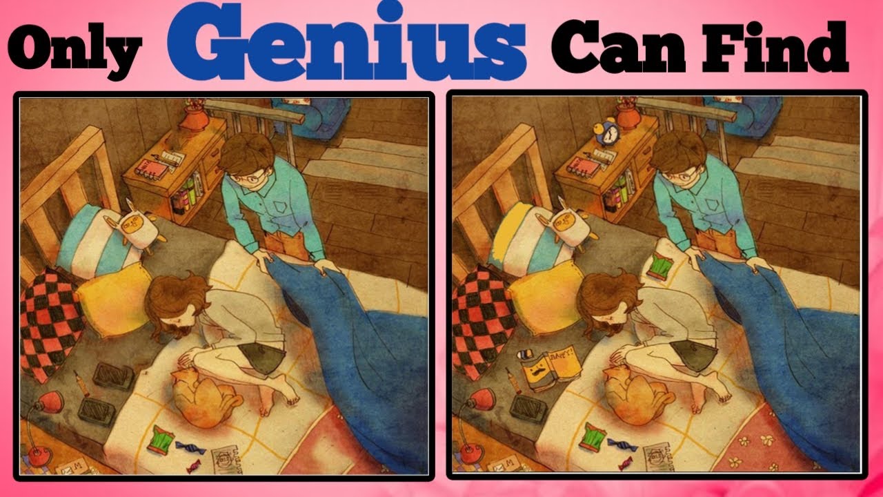 Only genius can find || Can you find the differences? || I challenge ...