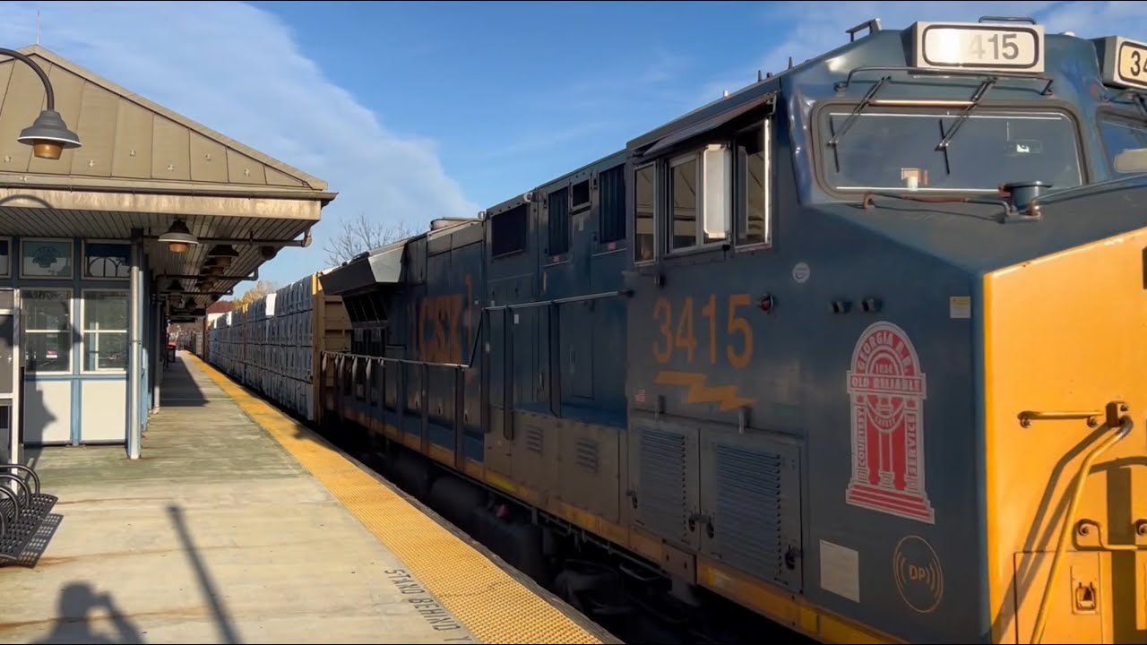 Georgia Railroad Sticker On CSX At Union NJ - YouTube