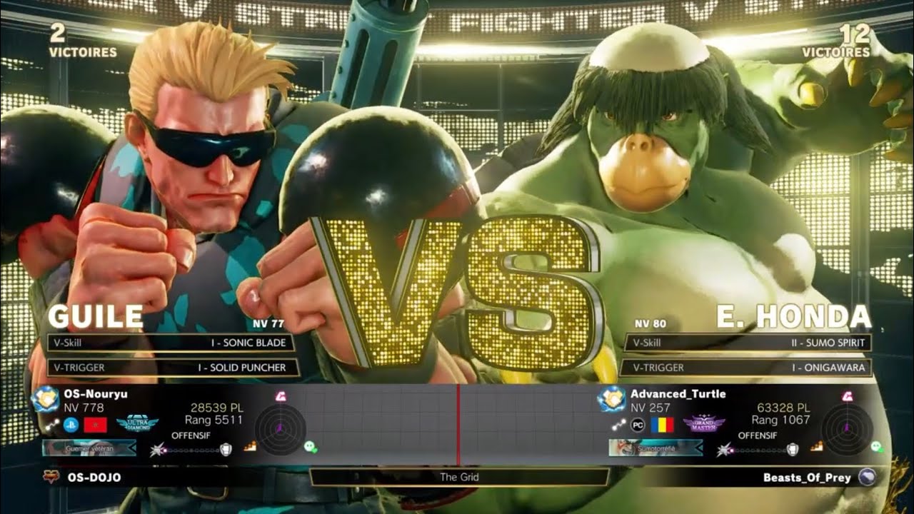 OS-Nouryu (Guile) VS Advanced_Turtle (Honda) Ranked Match SF5 - YouTube