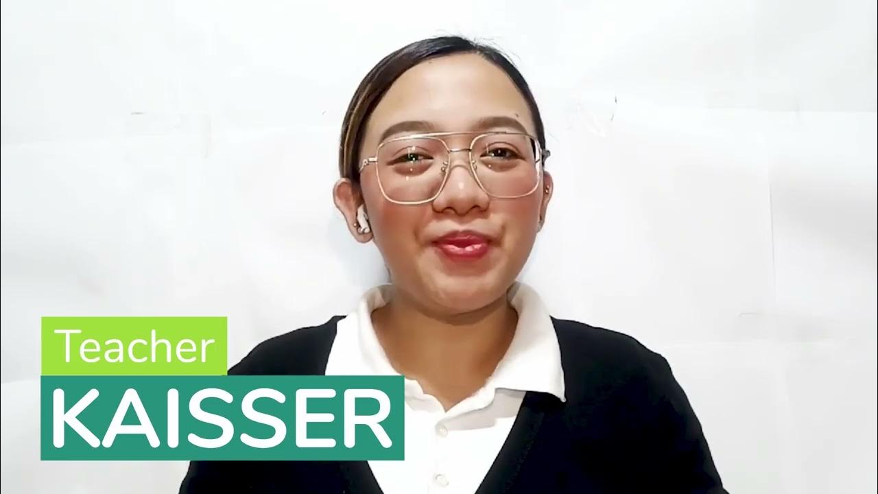 【Kimini英会話】 Teacher KAISSER - YouTube
