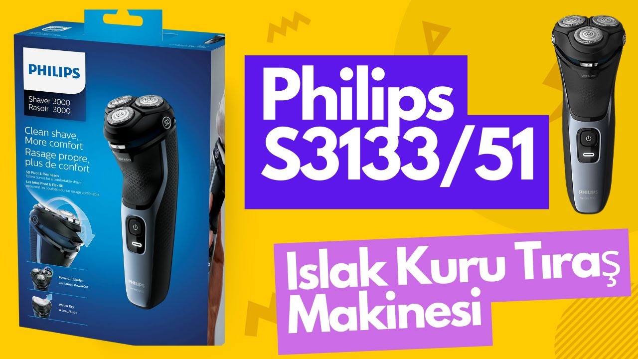 Philips S3133/51 Islak Kuru Tıraş Makinesi.. - YouTube