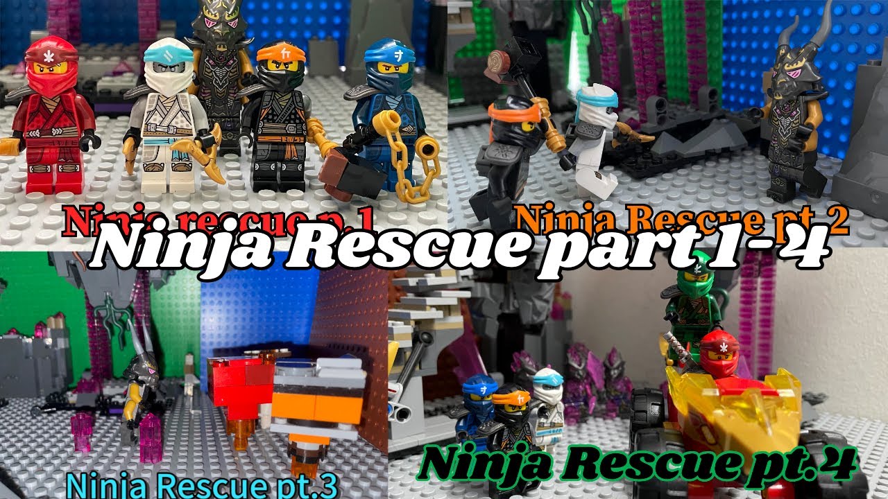 Lego Ninjago Ninja Rescue- parts 1-4 - YouTube