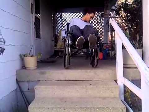 Epic wheelchair fail - YouTube