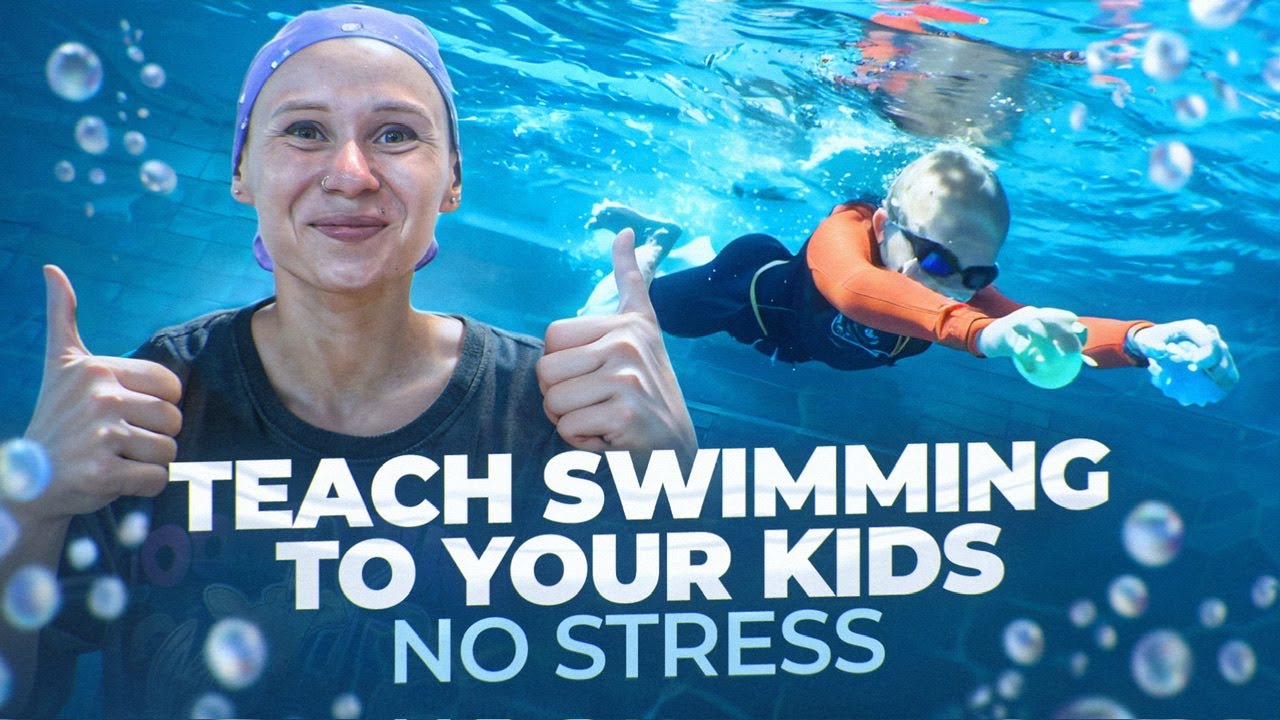 Teach children to swim no stress - Swimming training in sports styles ...
