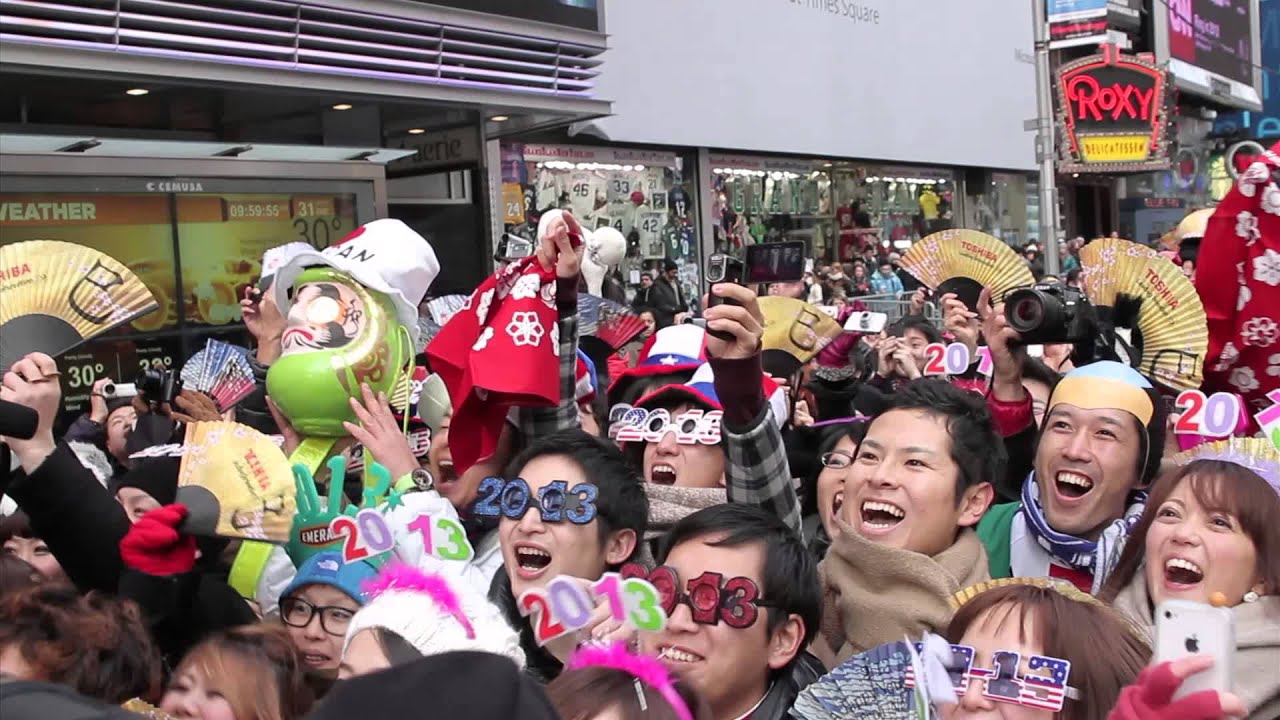 TOSHIBA: New York Times Square Japan Countdown - YouTube