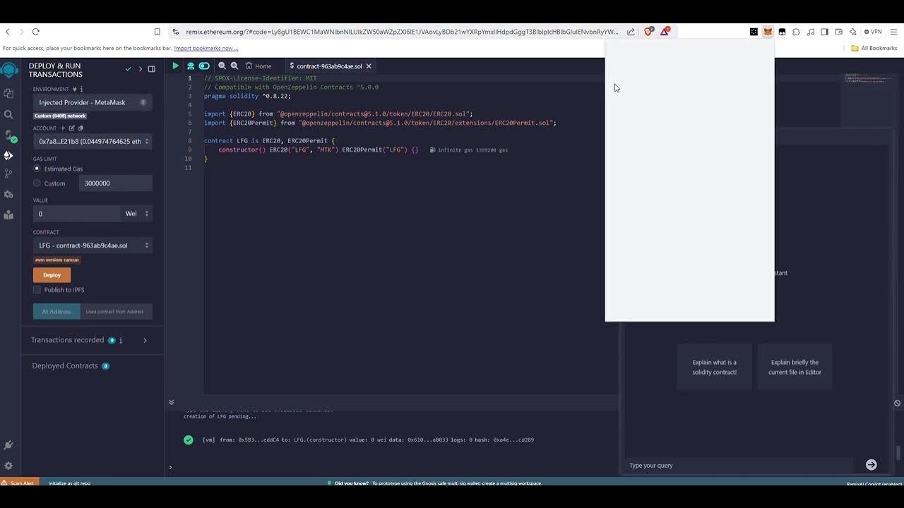 How to complete the Deploy a smart contract quest Zenchain - YouTube