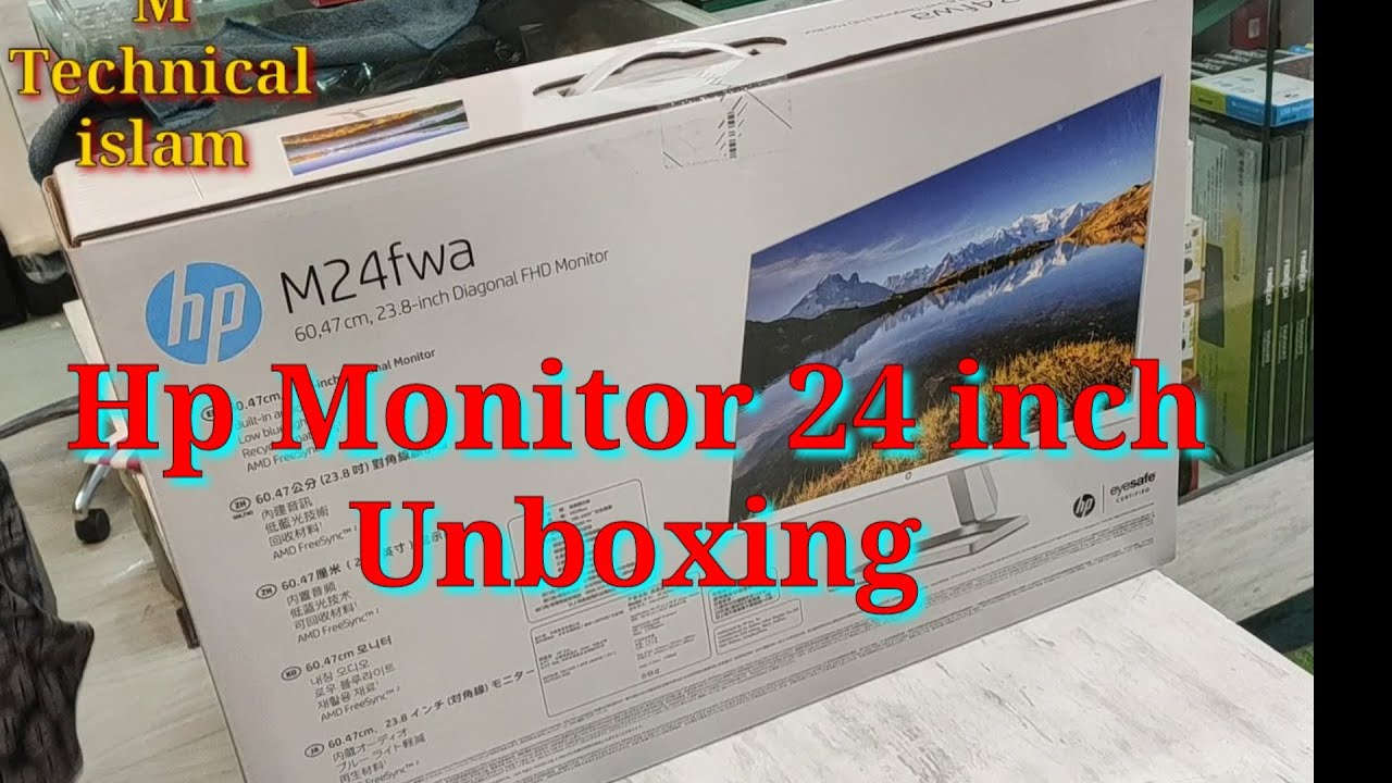 Hp monitor Unboxing | Hp M24fwa Monitor Unboxing | Hp Monitor 24 inch ...