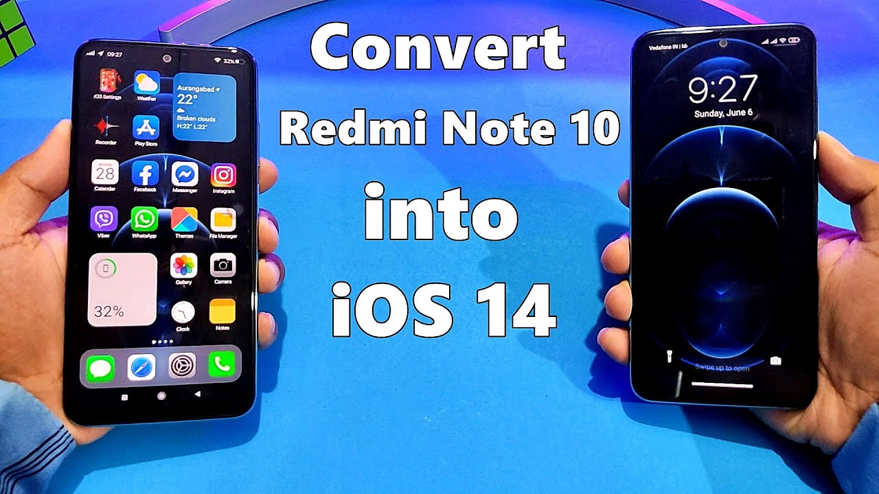 Convert Redmi Note 10 Into iOS 14 | Complete Ui Setup | Install iOS 14 ...