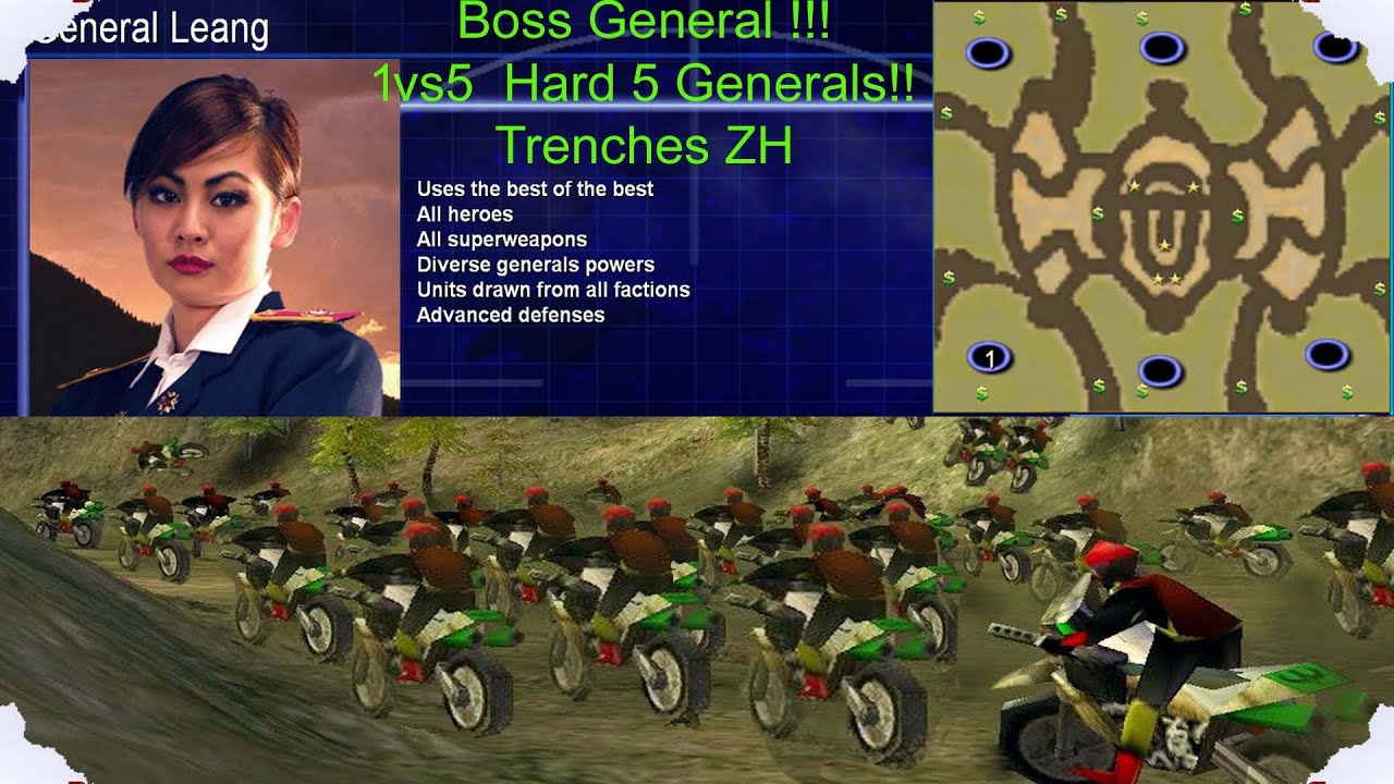 Command Conquer Generals Zero Hour Boss General 1 vs 5 Hard Generals ...