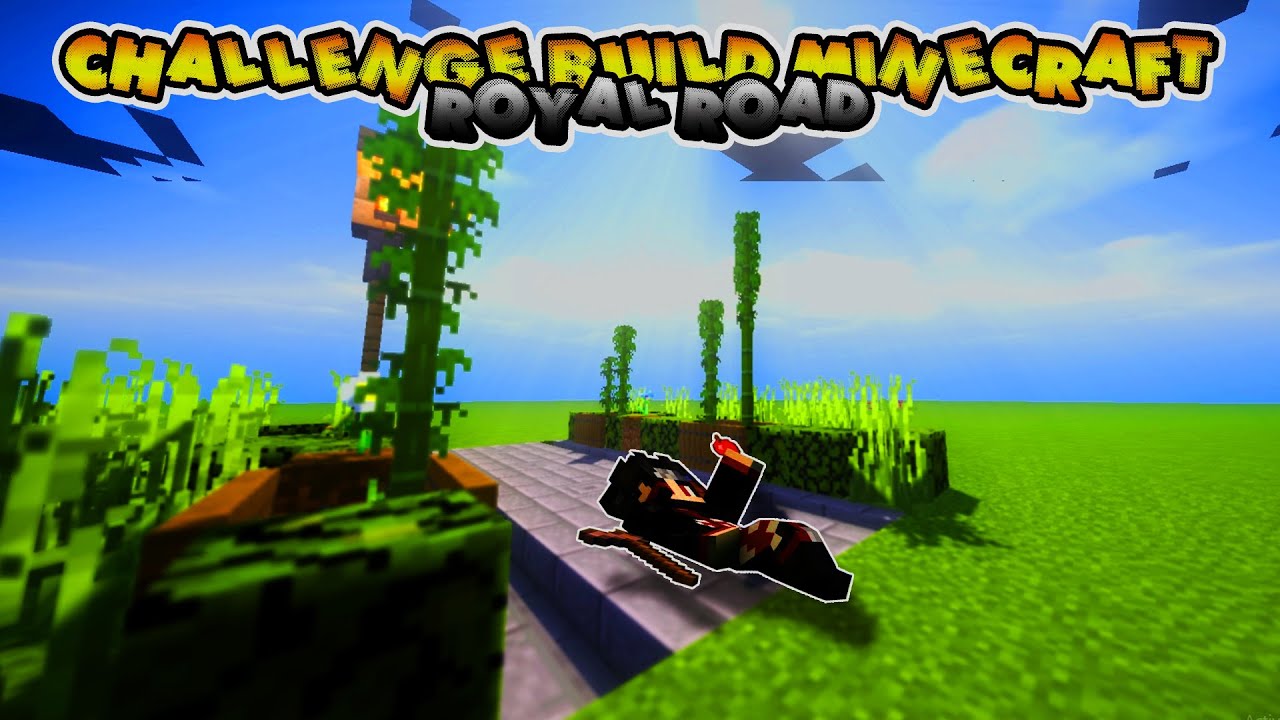 CHALLENGE BUILD MINECRAFT - JALAN KERAJAAN - YouTube