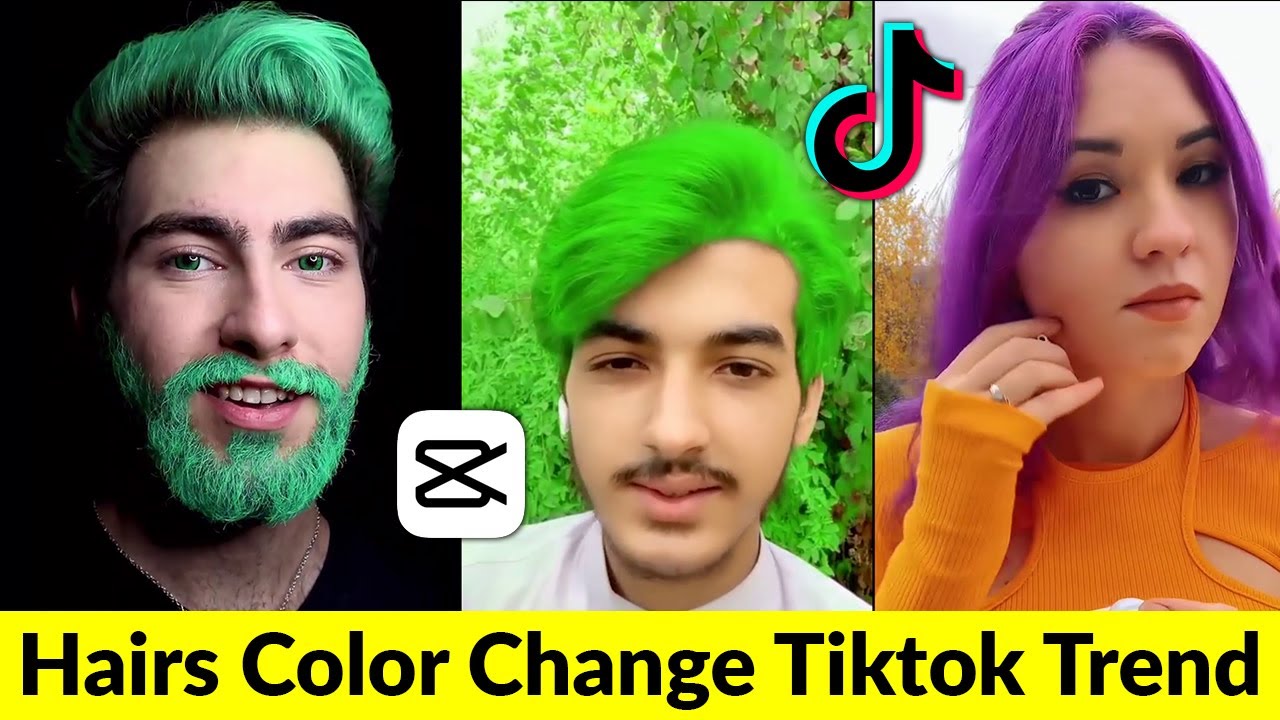 Tiktok New Trend | Change Video Hair Color Editing Capcut | Multi Color ...