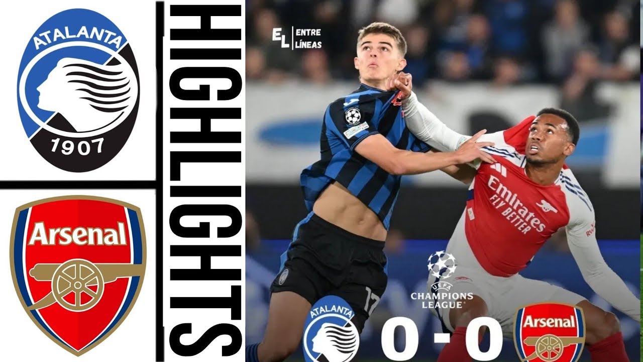 Atalanta - Arsenal | david raya penalty save | Highlights UEFA ...