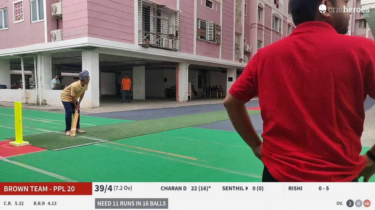 Live Cricket Match | Orange team - PPL 20 vs Brown team - PPL 20 | 18 ...