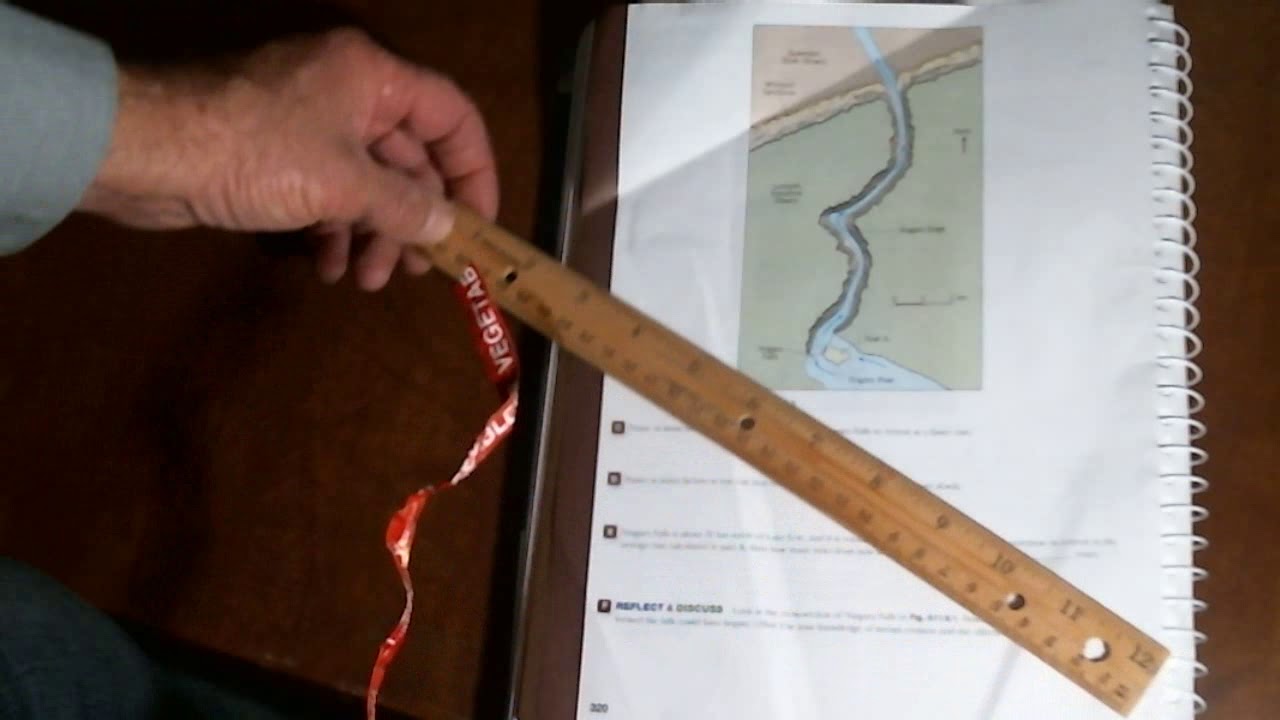 River measurement from map inspection - YouTube