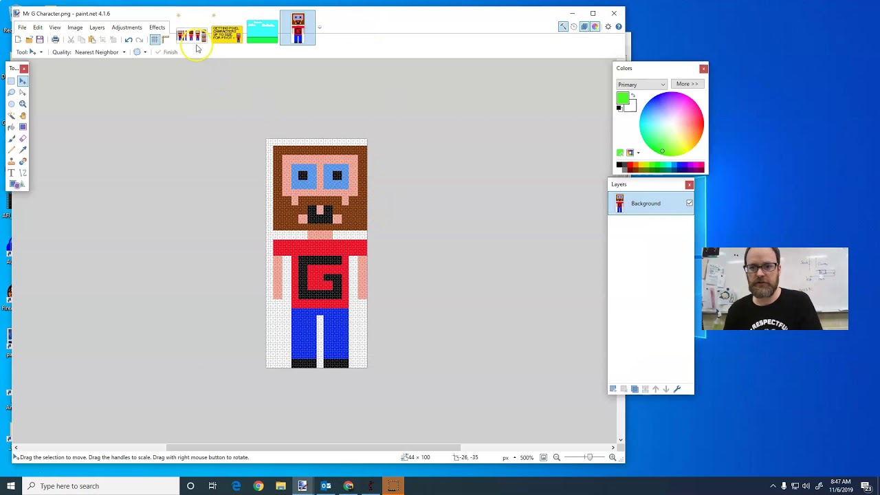 How To Resize Pixel Characters to Use in Pivot or Scratch - 2019 - YouTube