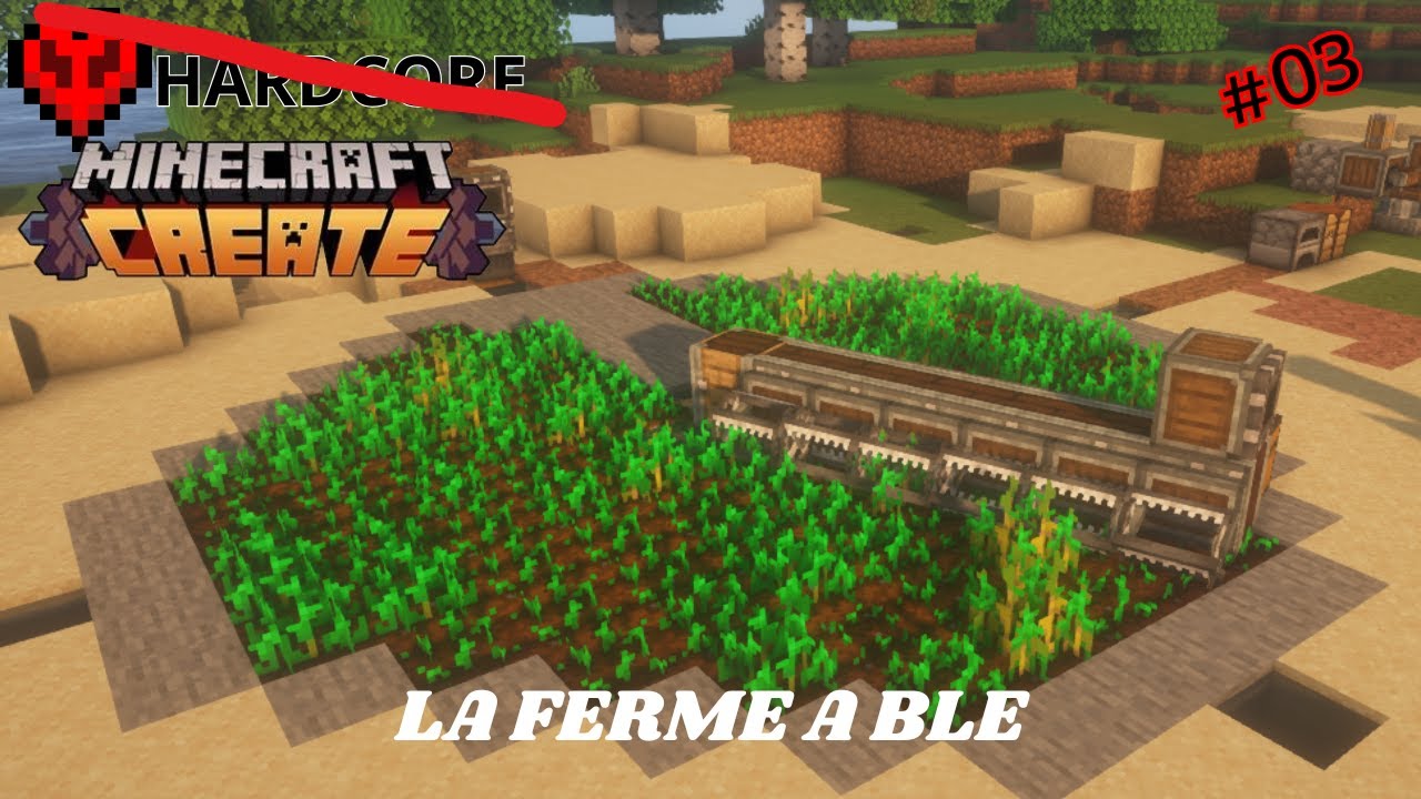 La ferme a blé. Minecraft Create #3 - YouTube