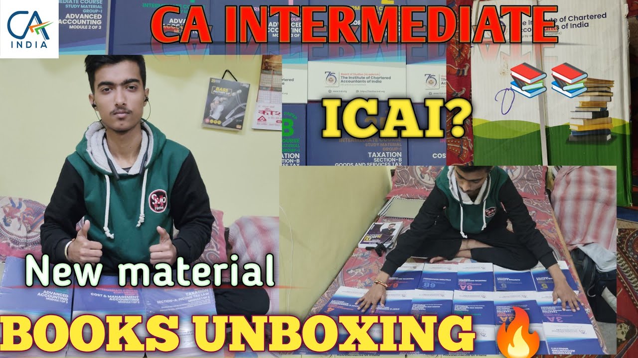 CA INTER BOOKS UNBOXING ||NEW SYLLABUS ||#books #unboxing #ca #cainter ...