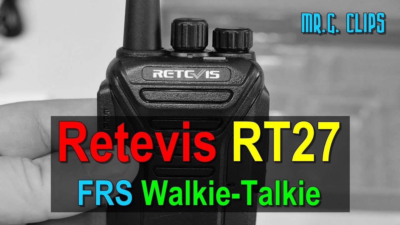 Retevis RT27 - Certified FRS radio review. - YouTube