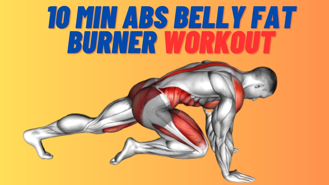 10 min abs workout to burn belly fat fast - YouTube