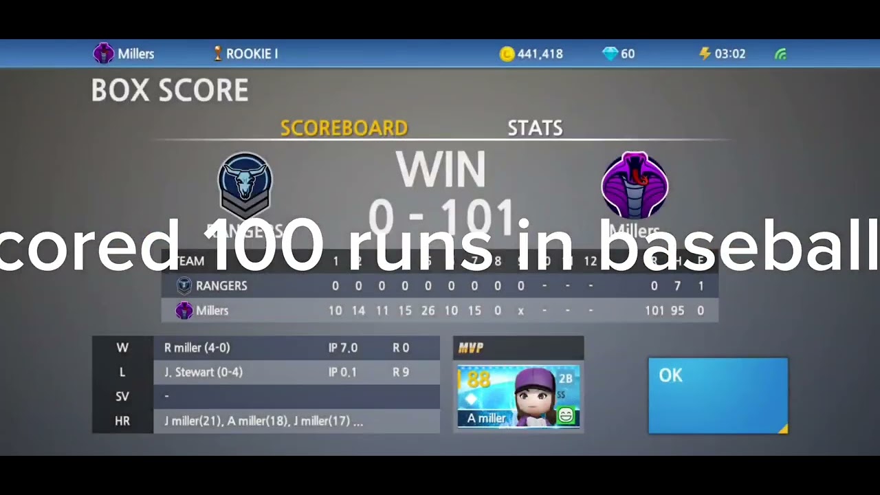 i scored 100 runs in baseball 9 - YouTube