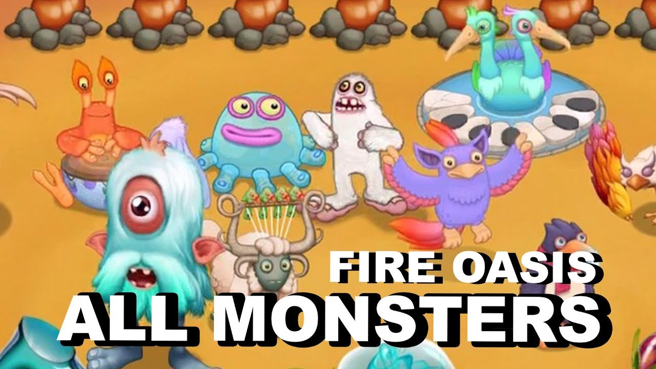 All Fire Oasis Monsters Song | My Singing Monsters - YouTube