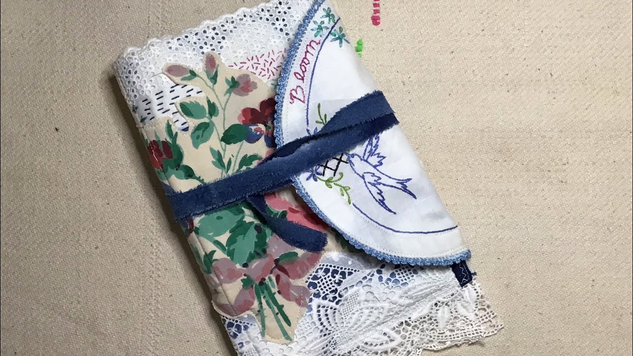 Day 15 of the 100 Day Project: Lace Journal Cover - YouTube