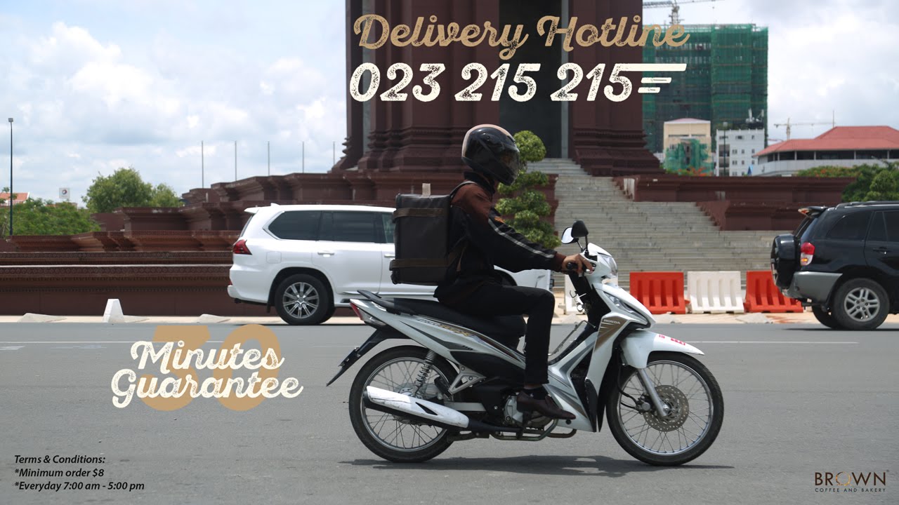 សេវាកម្មដឹកជញ្ជូនដល់កន្លែង ''Brown Delivery Service 023-215-215'' - YouTube