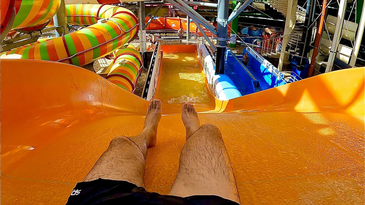 Aquapalace Prague - Wide Water Slide - YouTube
