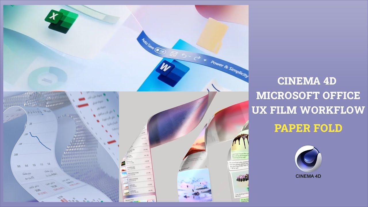 How to create paper fold like microsoft motion graphic - YouTube