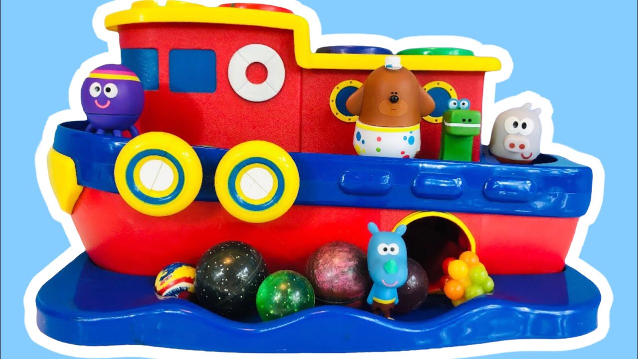HEY DUGGEE Tug Boat Bouncy Ball Run Money Game - YouTube