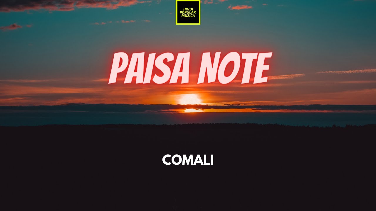 Comali - Paisa Note Lirik | Paisa Note - Comali Lyrics - YouTube