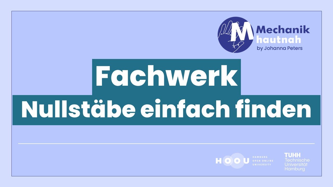 Fachwerk: Nullstäbe einfach finden - YouTube