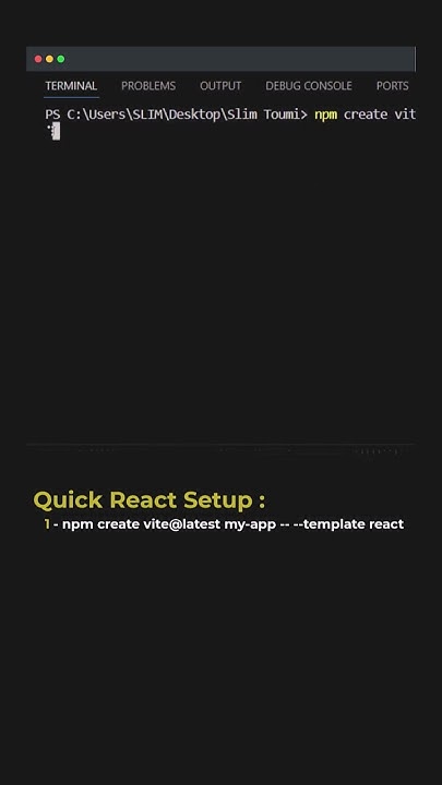 Fast Vite Setup For React Projects Beginners Coding Reactjs Programming Dev Noob Youtube 