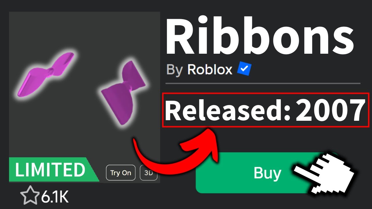 The HISTORY Of Roblox RIBBONS HATS... - YouTube