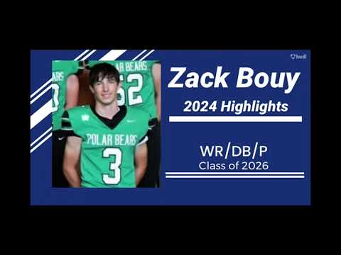 Zack Bouy 2026, WR/DB/P - MHS 2024 Football Season - YouTube