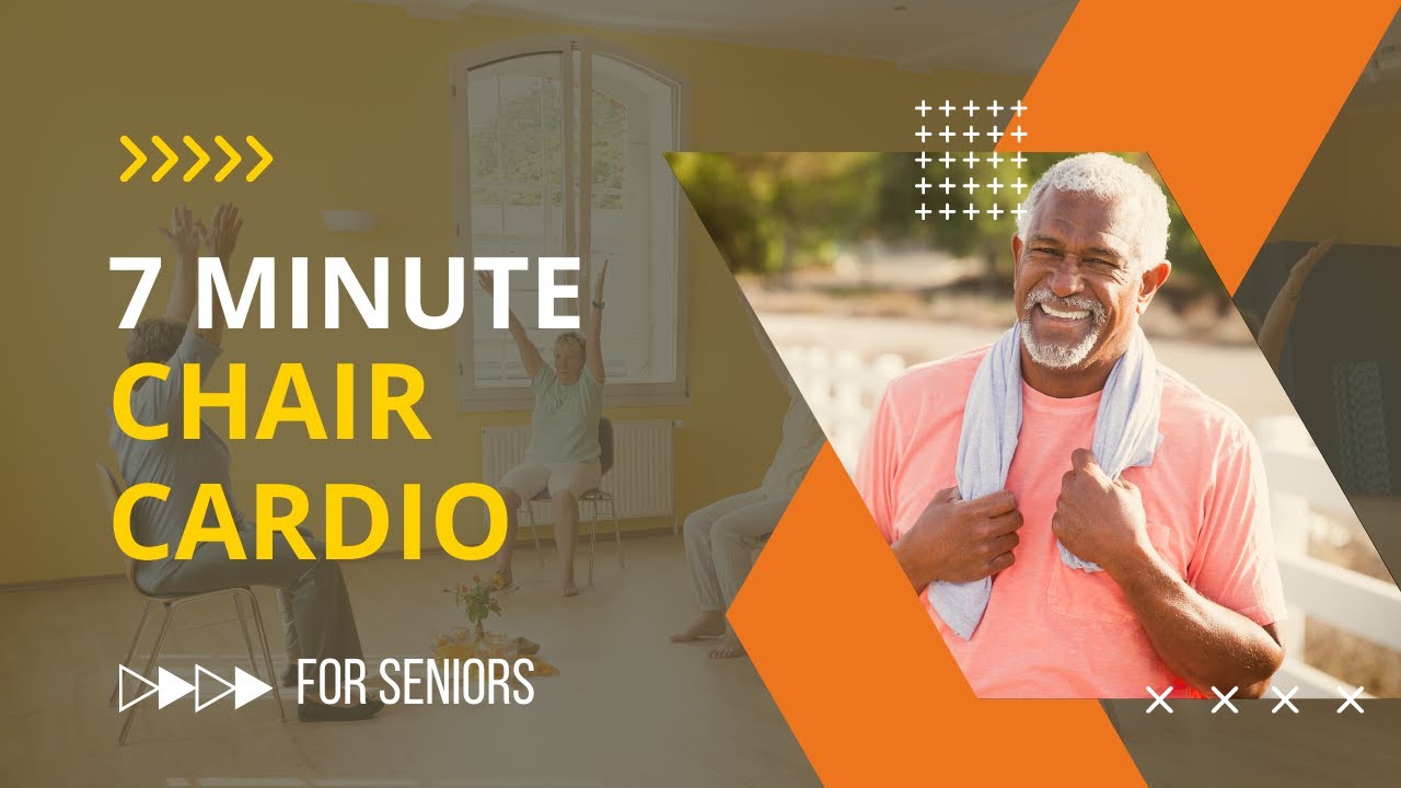 7 Minute Chair Cardio Workout for Seniors! - YouTube
