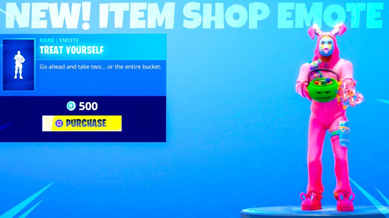 Fortnite Item Shop NEW! BUNNYMOON SKIN & TREAT YOURSELF EMOTE! Fortnite ...