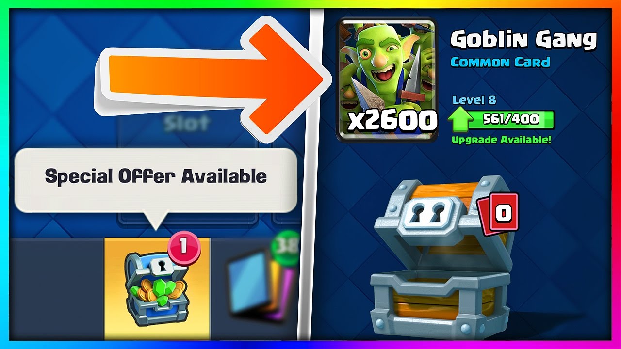 UNLOCKING 2600 "GOBLIN GANGS" in 5 MINUTES! (MUST SEE) | Clash Royale ...